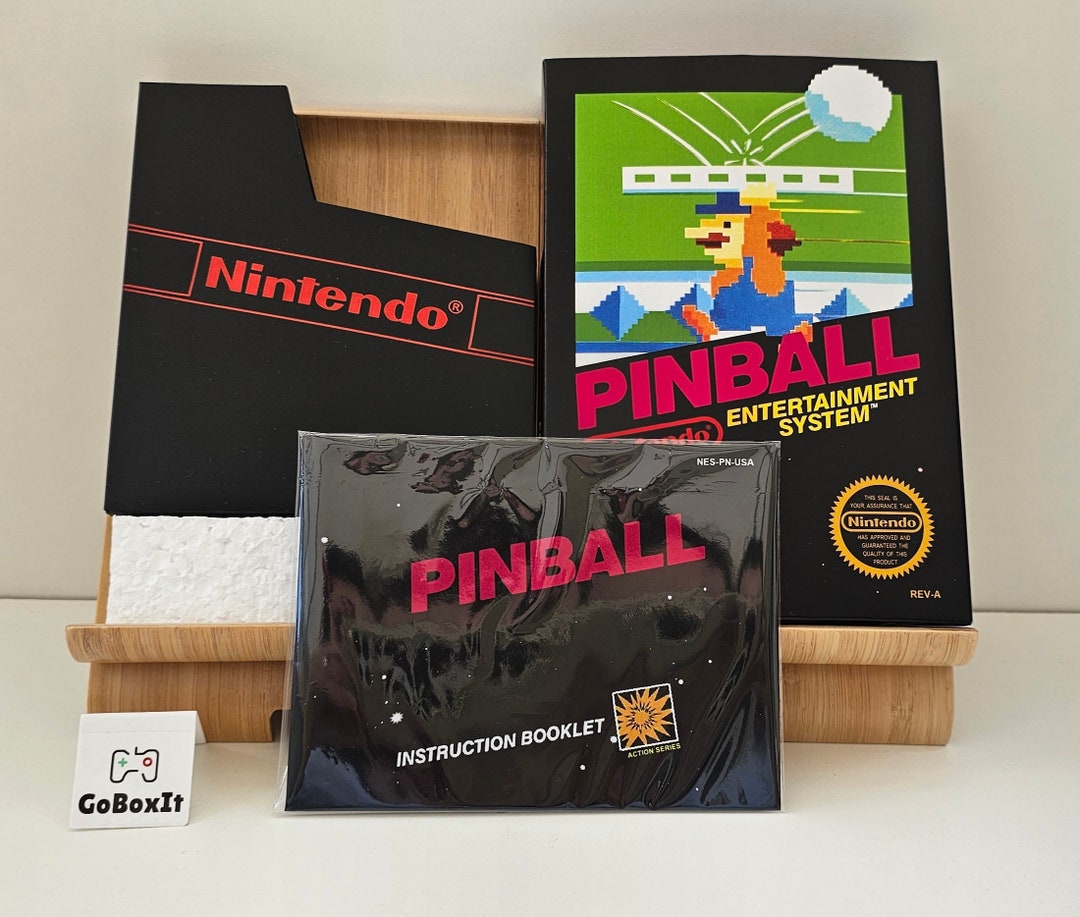 Pinball NES Box Manual Poly Block Dust Cover - NO GAME Included - Etsy