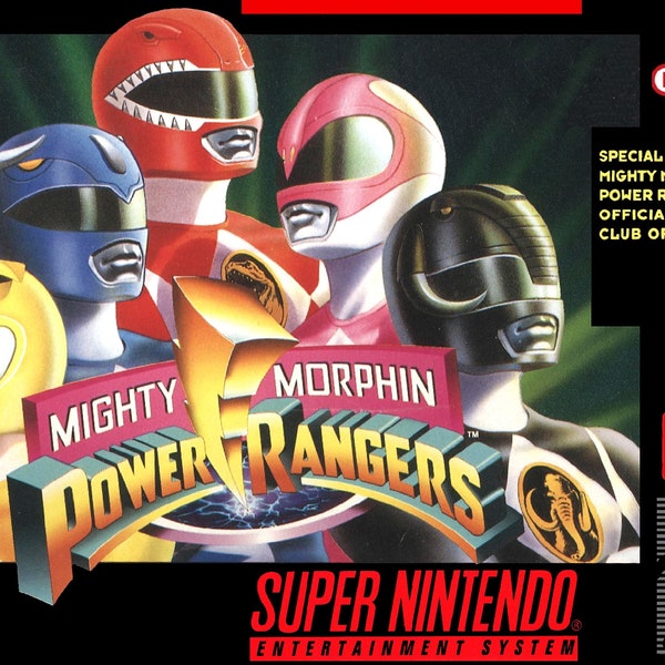 Mighty Morphin Power Rangers Snes - Etsy