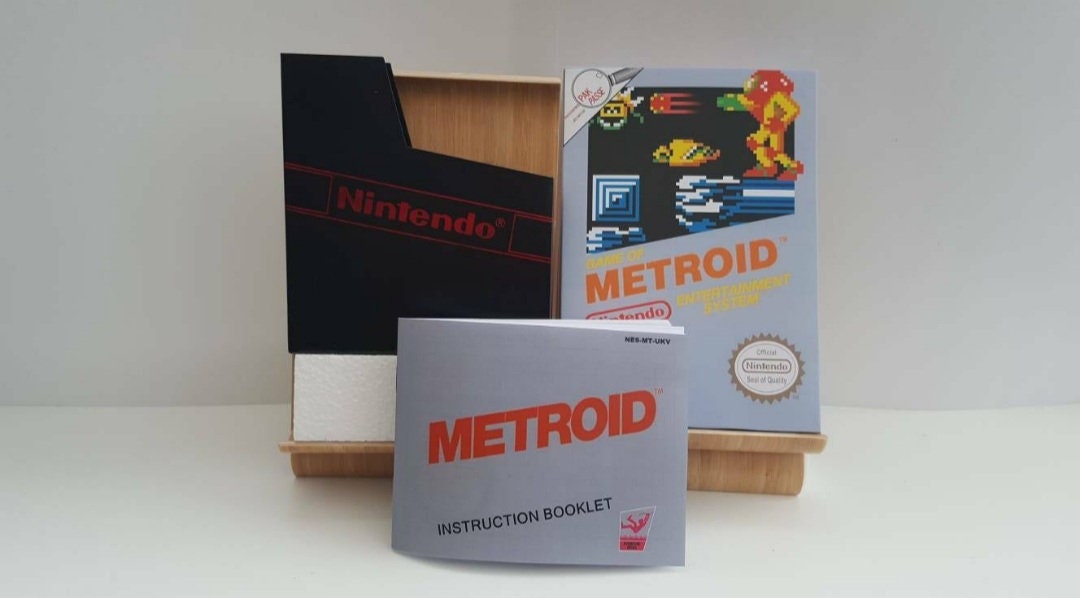 Metroid NES Box Manual Poly Block Dust Cover - NO GAME Included - Etsy