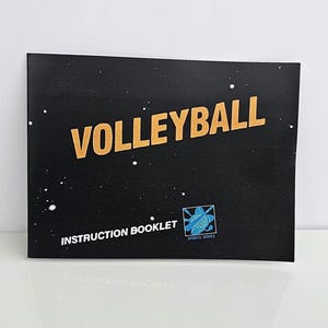 Volleyball NES Box Manual Poly Block Dust Cover - NO GAME Included - Etsy