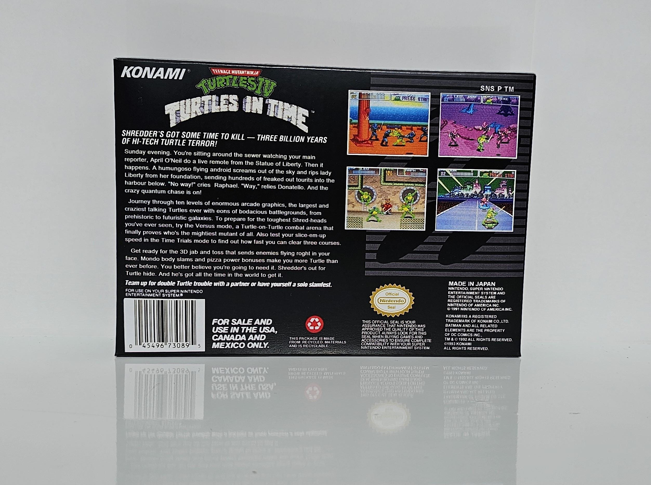 TMNT Turtles in Time SNES Box Manual Tray NO Game Included - Etsy