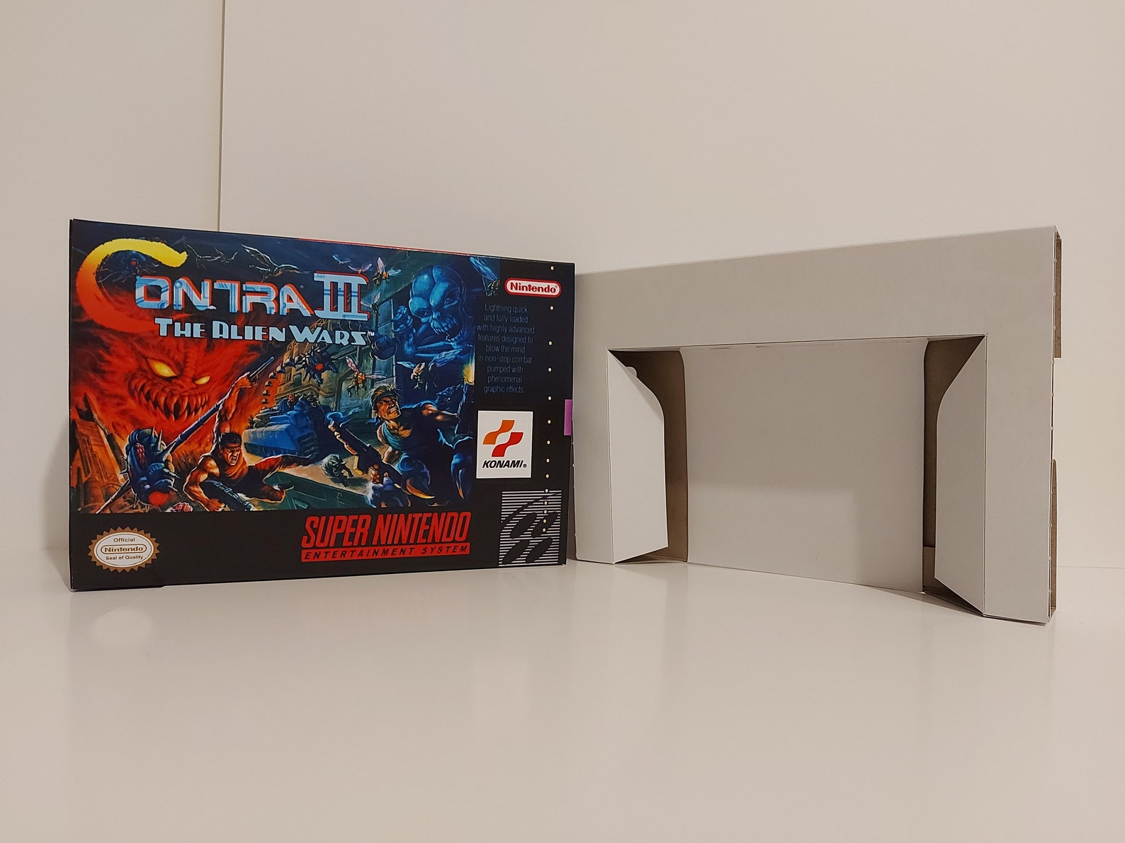 Contra 3 - the Alien Wars SNES Box Manual and Tray NO GAME Included - Etsy