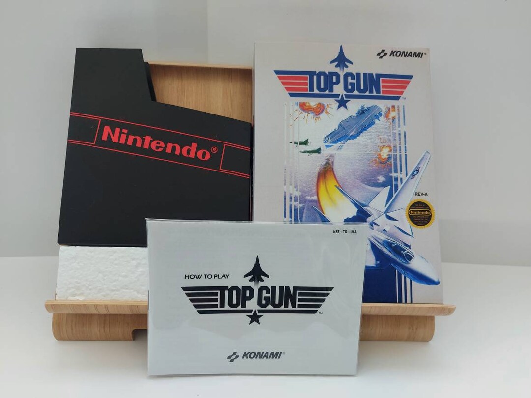 Top Gun NES Box Manual Poly Block Dust Cover - NO GAME Included - Etsy