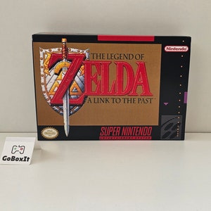 The Legend of Zelda Link to the Past SNES Box Manual Map Tray - NO GAME ...