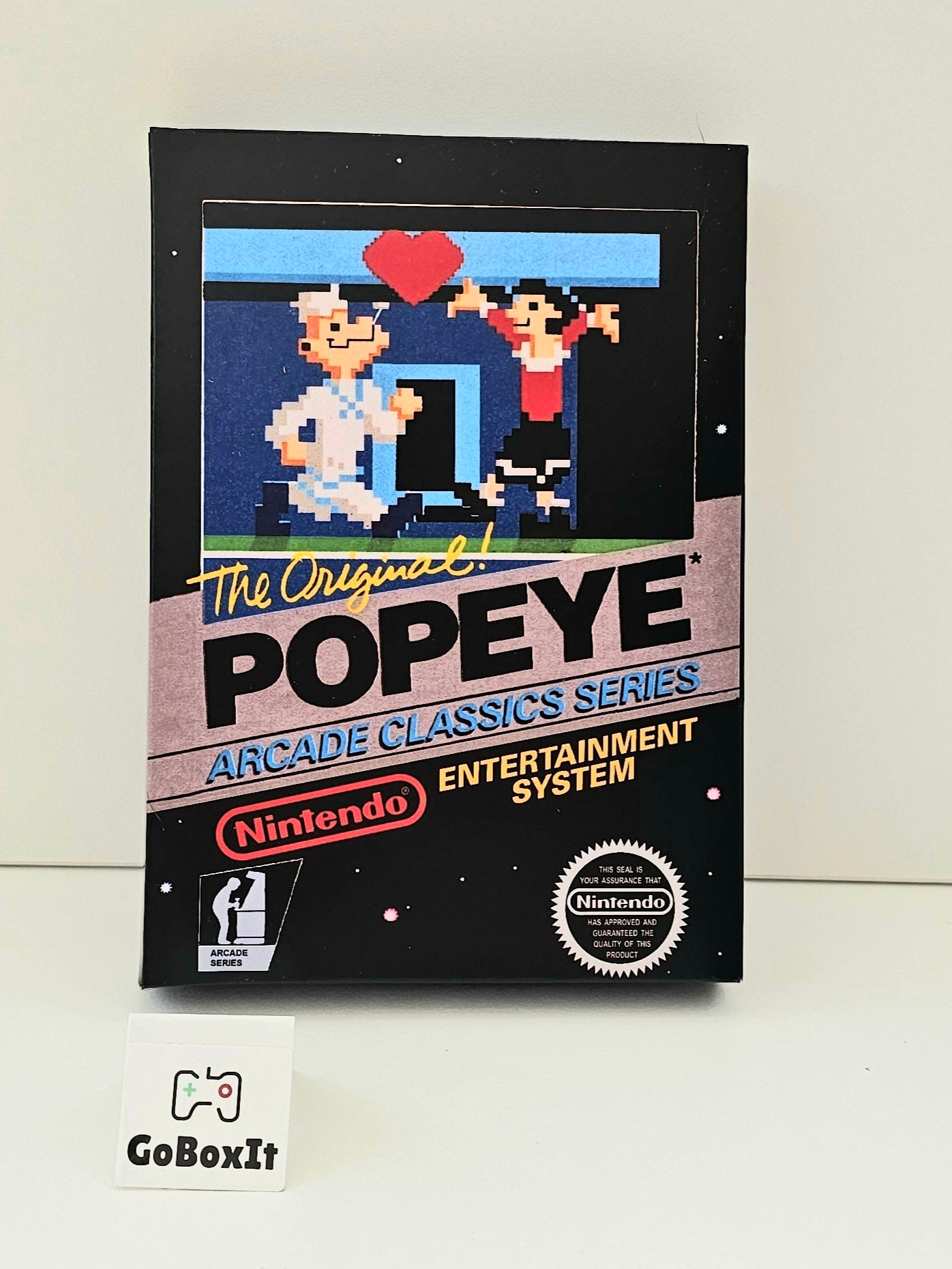 Popeye NES Box Manual Poly Block Dust Cover - NO GAME Included - Etsy