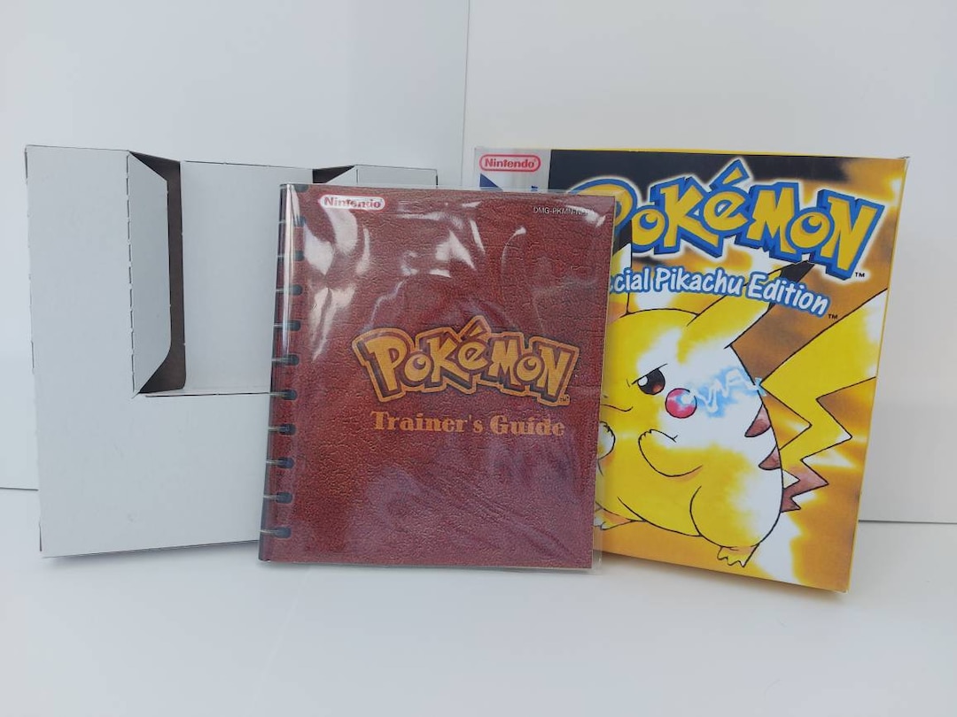 Pokémon Yellow Gameboy Box Manual & Tray - NO GAME Included Pokemon - Etsy