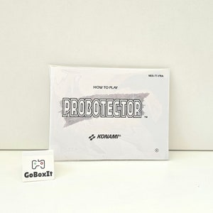 Probotector NES Box Manual Poly Block Dust Cover - NO GAME Included - Etsy