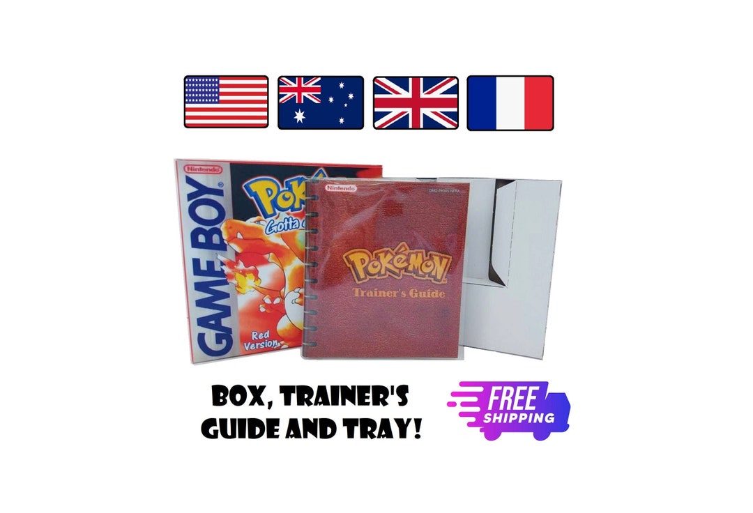 Pokémon Red Box Pokemon Booklet Game Boy Games Room Retro Nintendo ...