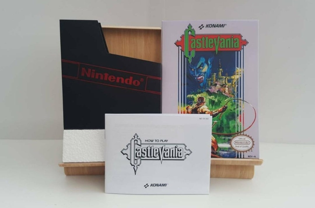 Castlevania NES Box Manual Poly Block Dust Cover - NO GAME Included - Etsy