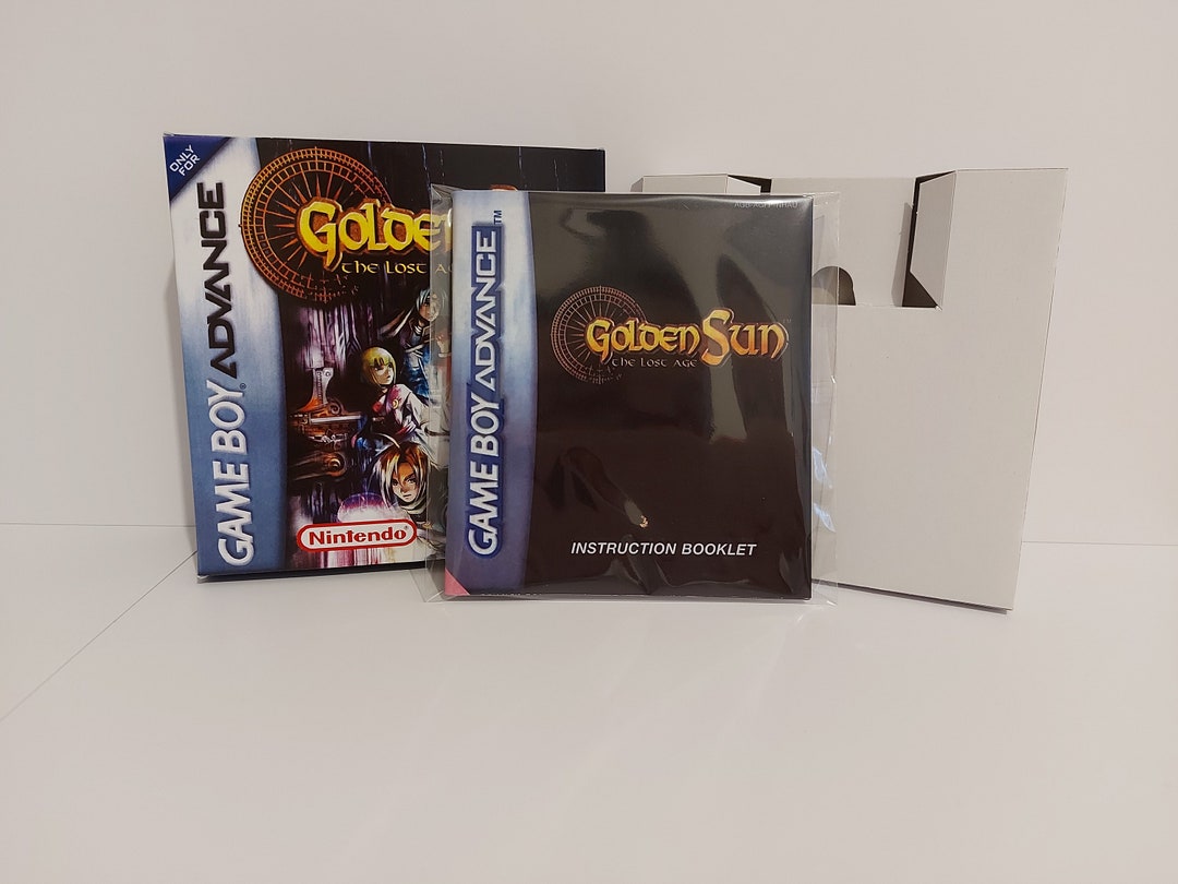Golden Sun 2 the Lost Age Gameboy Advance Box Manual Map & Tray - NO ...
