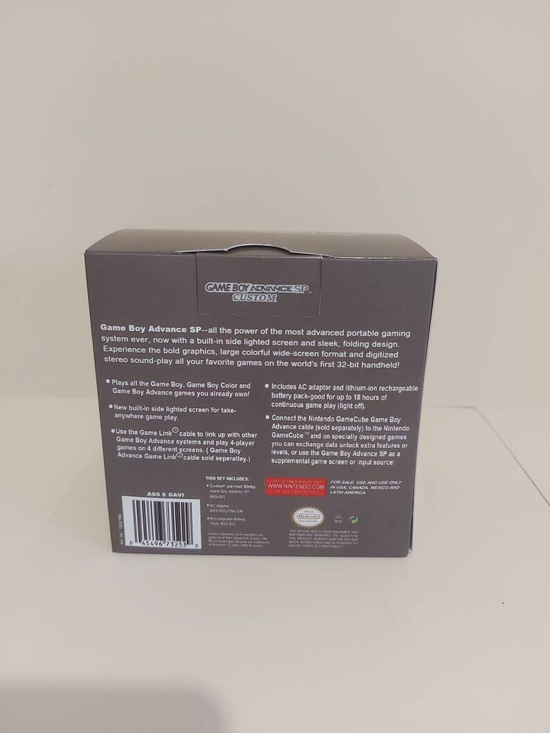 Custom Gameboy Advance SP Console Box Kirby 20th Edition NO - Etsy