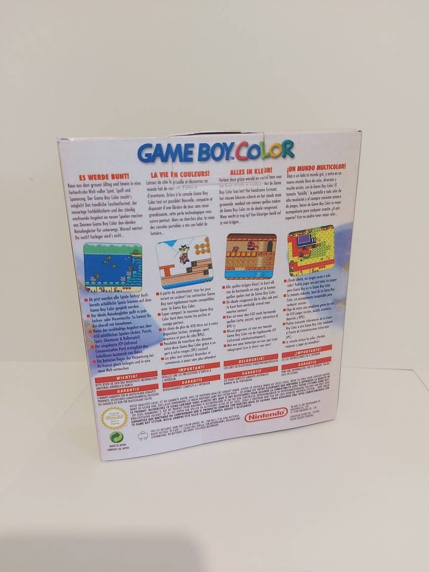 Gameboy Color Blue Console Box ( Europe Version With No English )- NO ...
