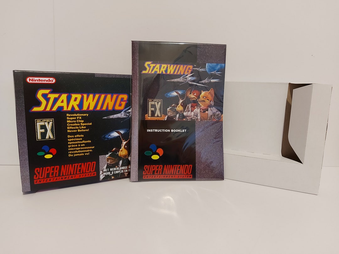Starwing SNES Box Manual and Tray NO GAME Included - Etsy