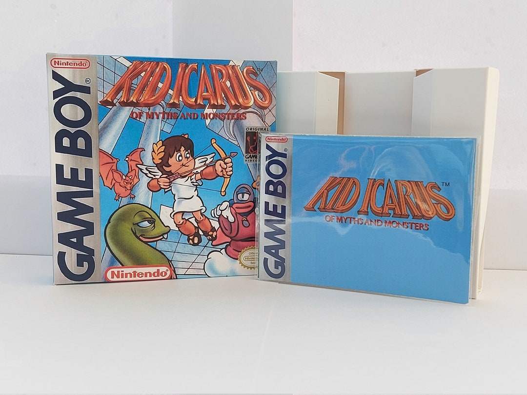 Kid Icarus of Myths and Monsters Gameboy Box Manual & Tray - NO GAME ...