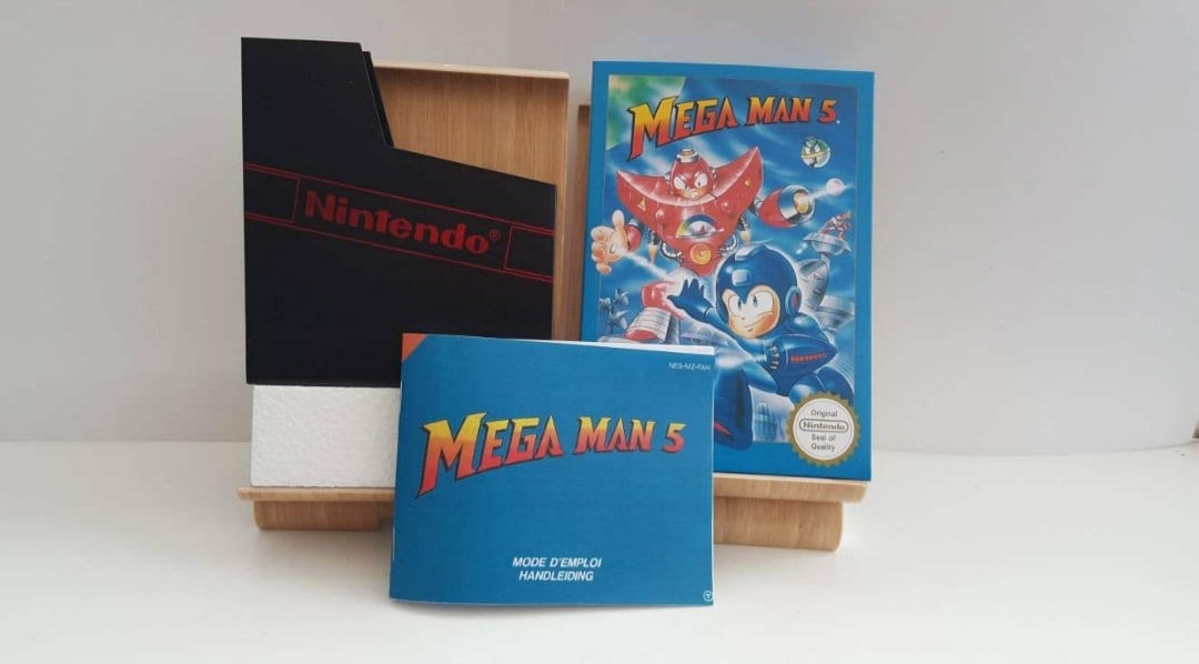 Mega Man 5 NES Box Manual Poly Block Dust Cover - NO GAME Included - Etsy