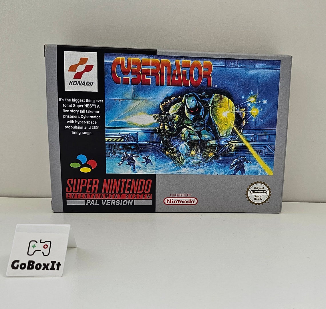 Cybernator SNES Box Manual and Tray NO GAME Included - Etsy