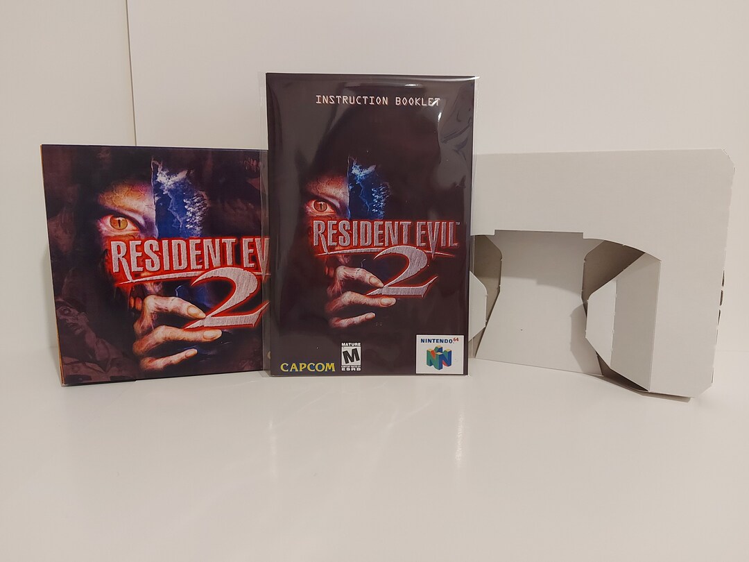N64 Box Manual And Tray Resident Evil 2 No Game Included Etsy Australia