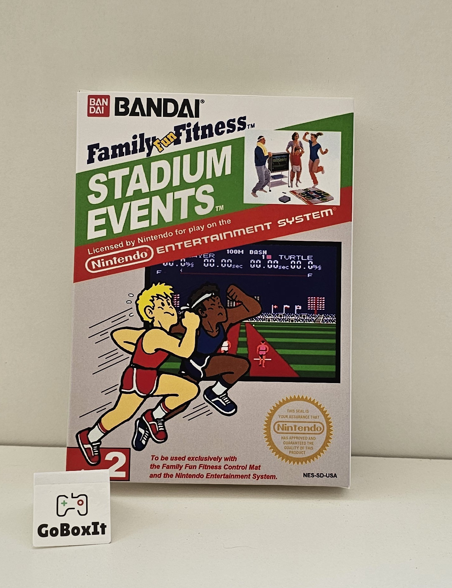 Stadium Events NES Box Manual Poly Block Dust Cover - NO GAME Included ...