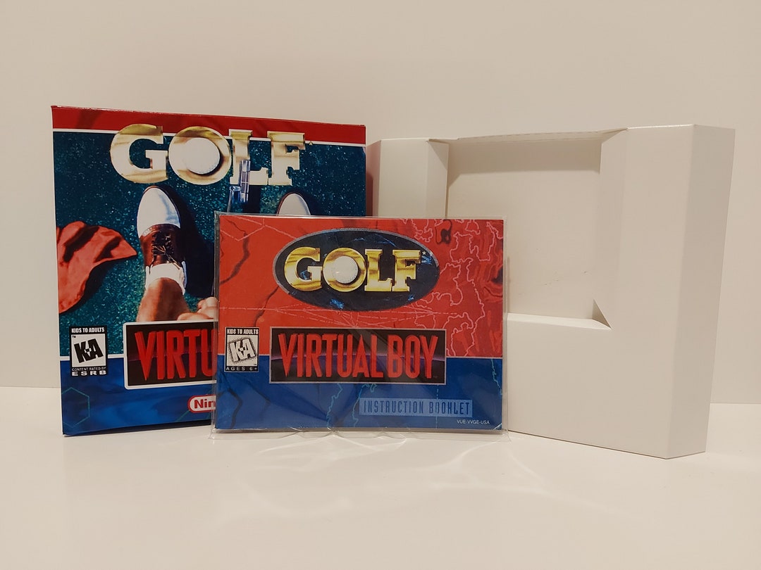 Golf Virtual Boy Box Manual & Tray -NO GAME Included - Etsy