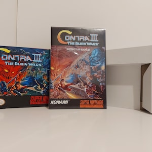 Contra 3 - the Alien Wars SNES Box Manual and Tray NO GAME Included - Etsy