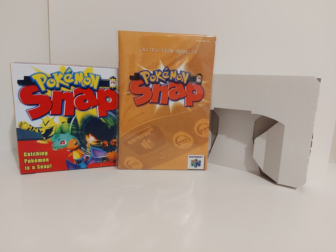Pokémon Snap N64 Box Manual Tray NO GAME Included - Etsy