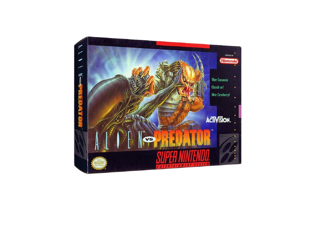 Alien Vs Predator SNES Box Manual and Tray NO GAME Included - Etsy