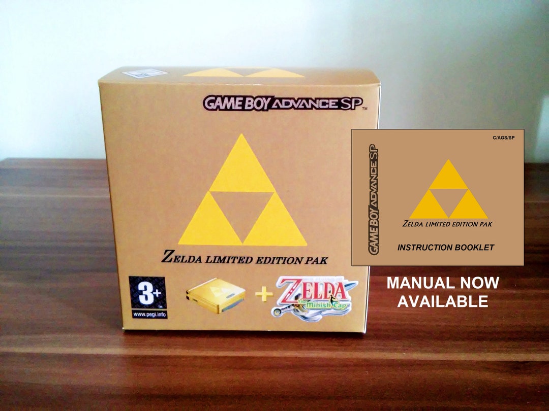 Gameboy Advance SP Console Zelda Box - Zelda SP Manual NO Console ...