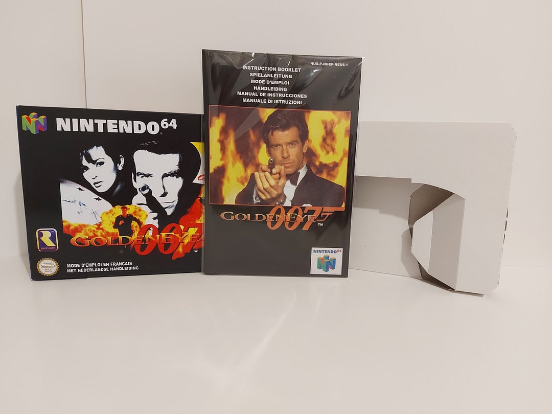 Golden Eye 007 N64 Box Manual Tray NO GAME Included - Etsy