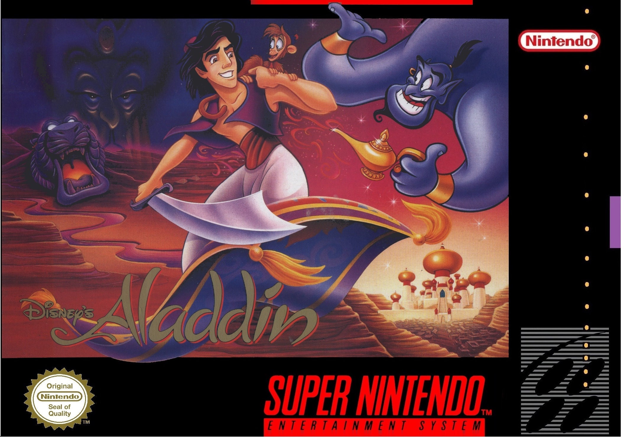 SNES Replacement Box Tray & Manual Aladdin NO GAME Included - Etsy