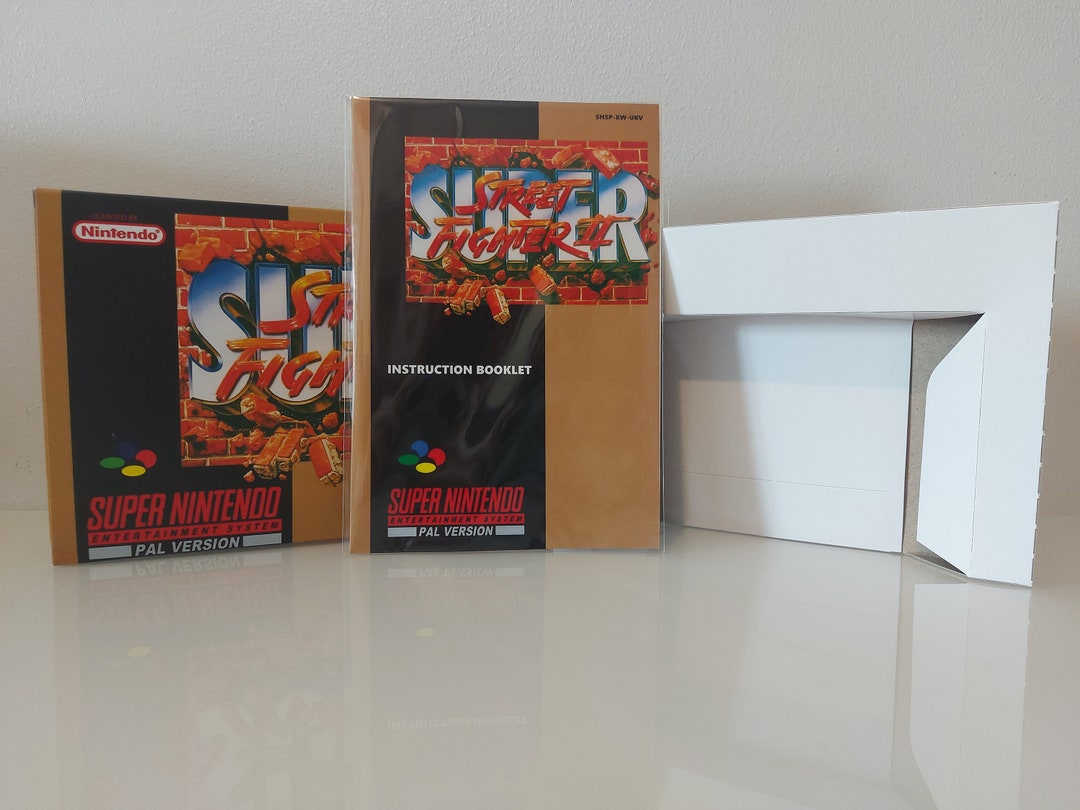 Super Street Fighter 2 SNES Box Manual and Tray NO GAME Included - Etsy