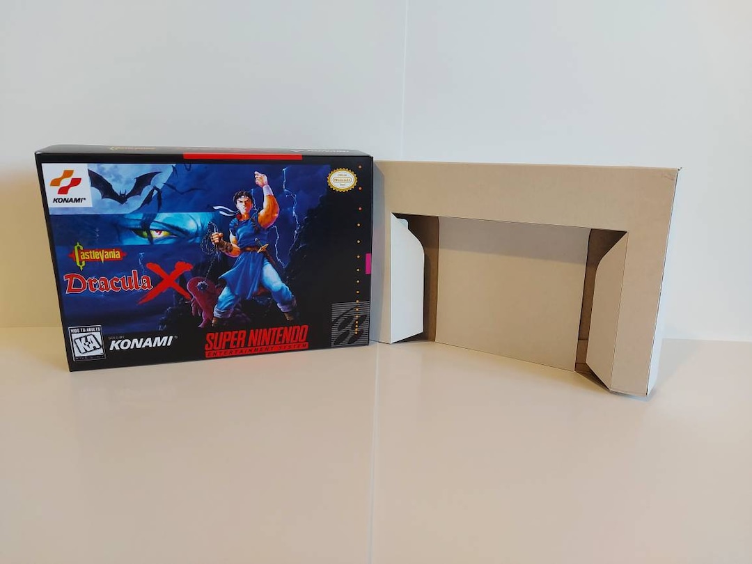 Castlevania Dracula X SNES Box Manual and Tray NO GAME Included - Etsy
