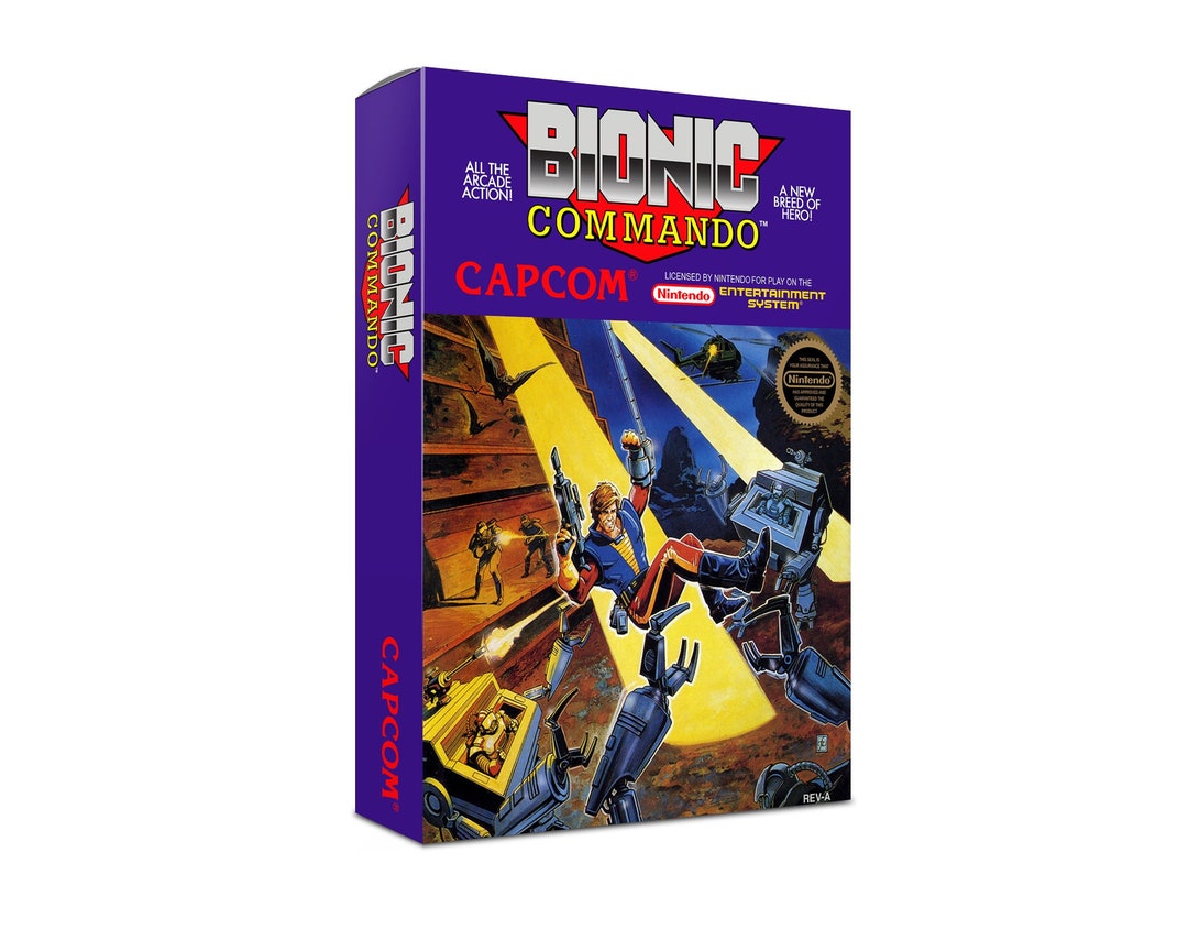 Bionic Commando NES Box Manual Poly Block Dust Cover NO GAME Included ...