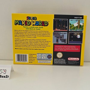 Super Mario World SNES Box SNES Manual & Tray ( No Game Included) - Etsy