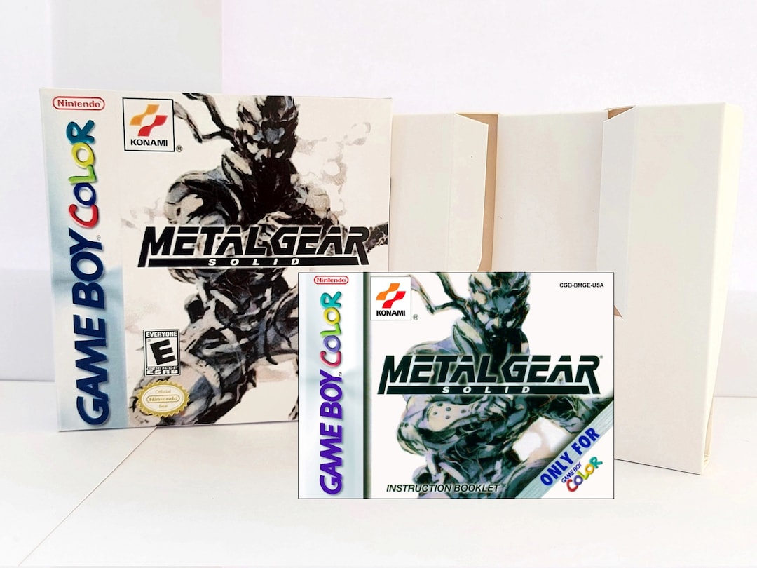 Metal Gear Solid Gameboy Color Box Manual & Tray Booklet NO GAME ...