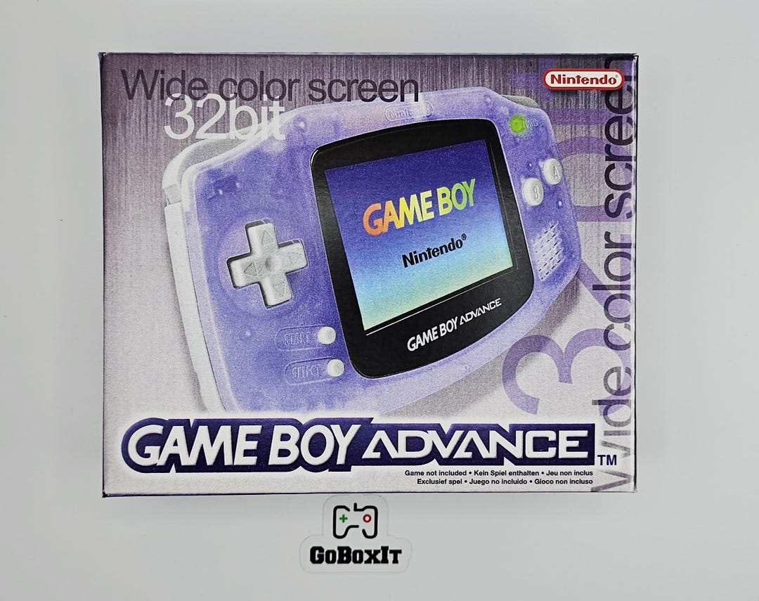 Gameboy Advance Console Box and Manual Transparent - NO Console ...