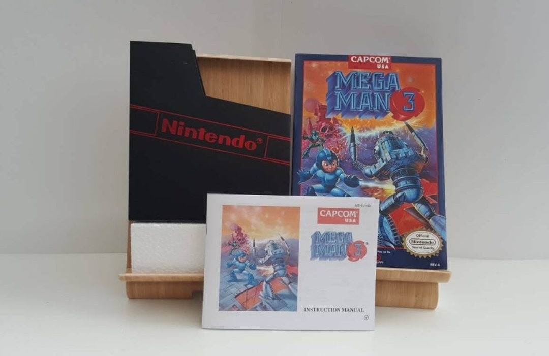 Mega Man 3 NES Box Manual Poly Block Dust Cover - NO GAME Included - Etsy