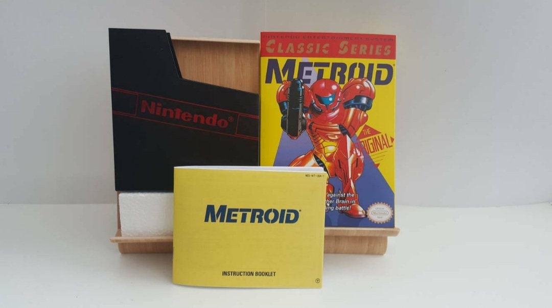 Metroid NES Box Manual Poly Block Dust Cover - NO GAME Included - Etsy