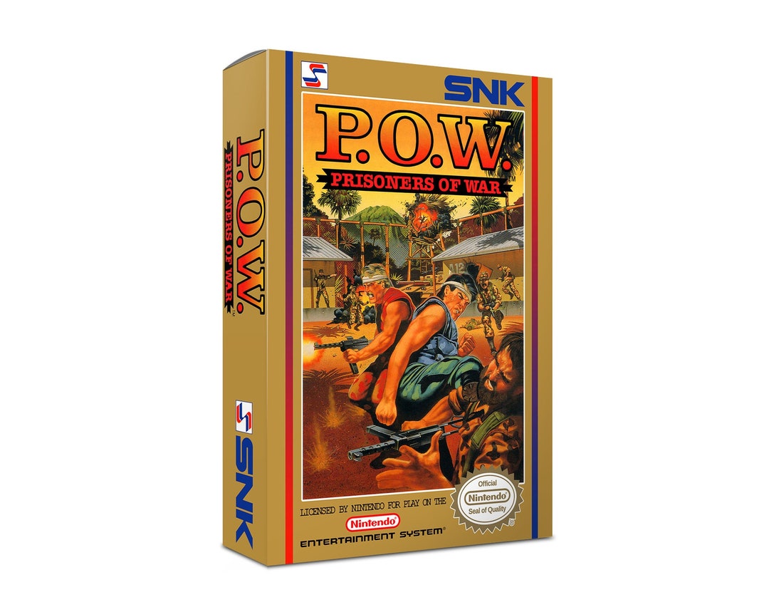 P.O.W Prisoners of War NES Box Manual Poly Block Dust Cover NO GAME ...