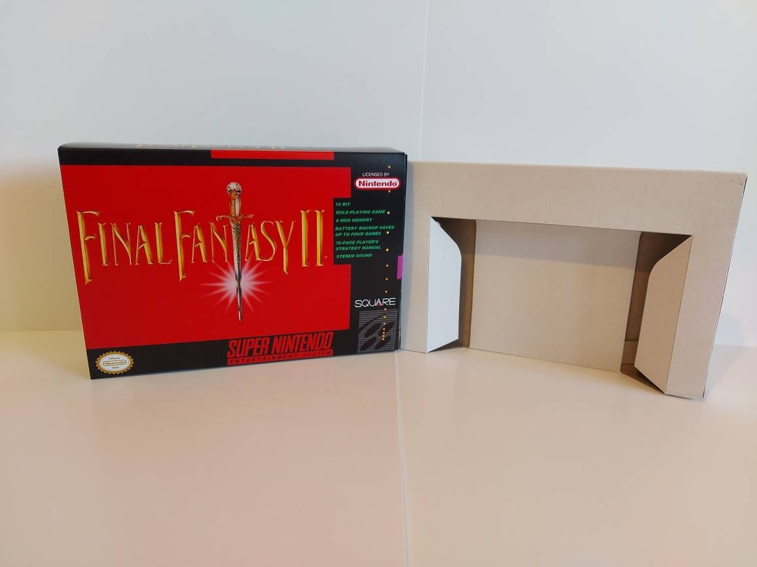 Final Fantasy 2 SNES Box Manual and Tray NO GAME Included - Etsy
