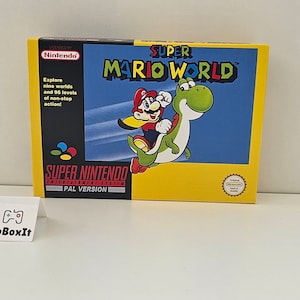 Super Mario World SNES Box SNES Manual & Tray ( No Game Included) - Etsy