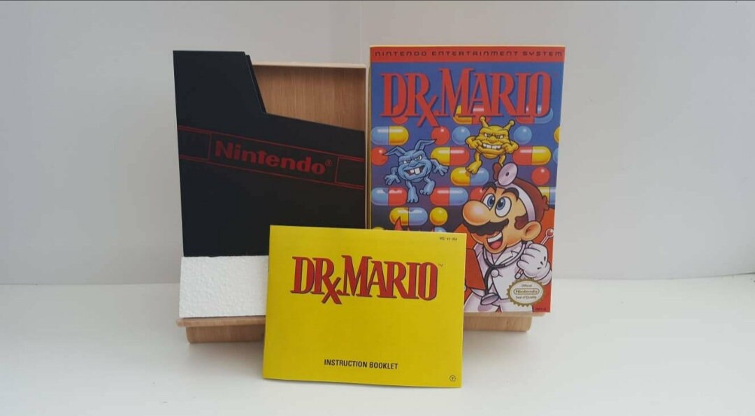Dr Mario NES Box Manual Poly Block Dust Cover - NO GAME Included - Etsy
