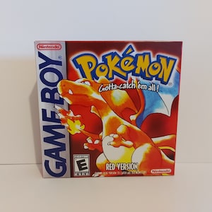 Pokémon Red Box Pokemon Booklet Game Boy Games Room Retro Nintendo ...