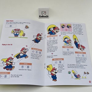 Super Mario World SNES Box SNES Manual & Tray ( No Game Included) - Etsy