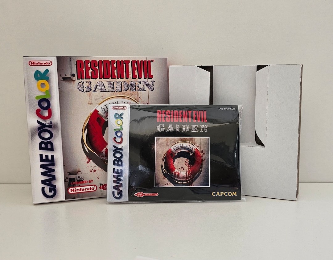 Resident Evil Gaiden Gameboy Color Box Manual & Tray - NO GAME Included ...