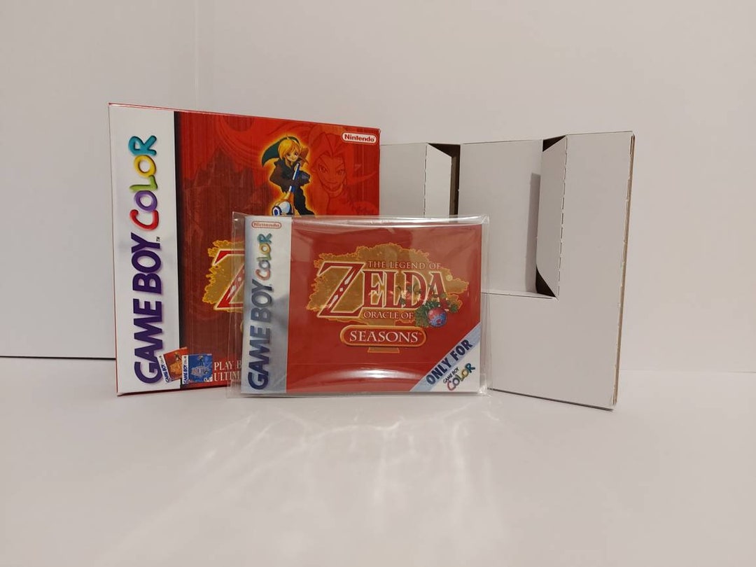 The Legend of Zelda Oracle of Seasons Gameboy Color Box Tray & Manual ...