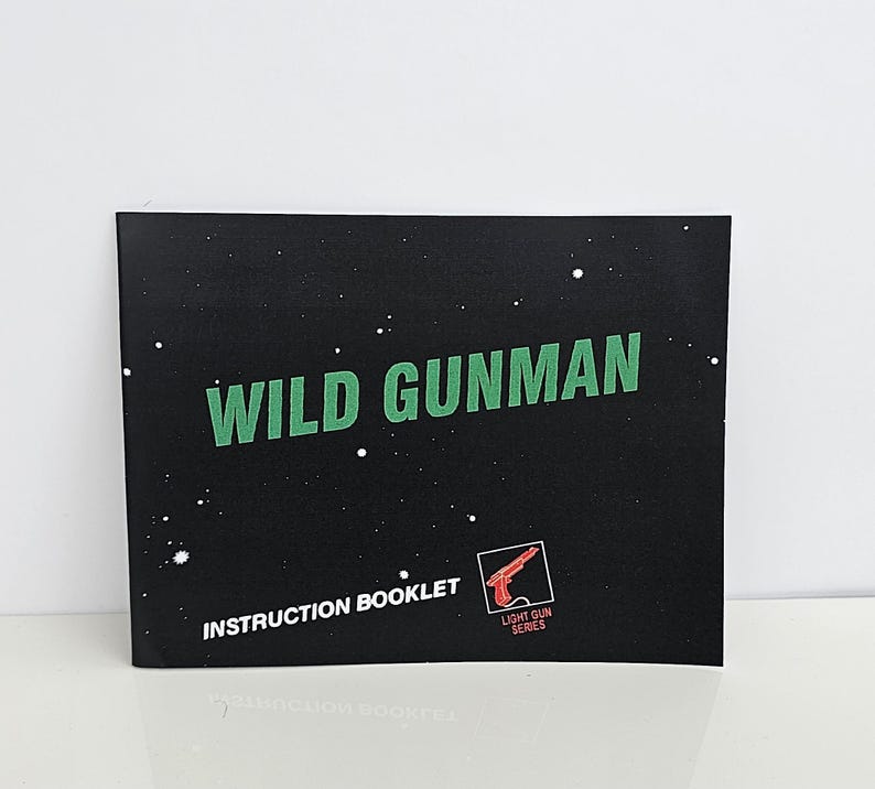 Wild Gunman NES Box Manual Poly Block Dust Cover NO GAME Included - Etsy