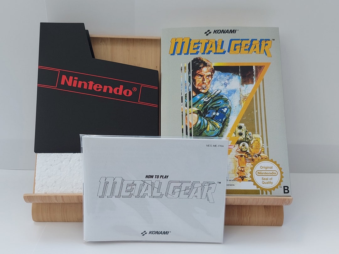 Metal Gear NES Box Manual Poly Block Dust Cover - NO GAME Included - Etsy