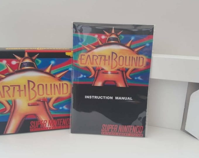 Earthbound SNES Box Manual & Tray NO GAME Included Earthbound Strategy ...