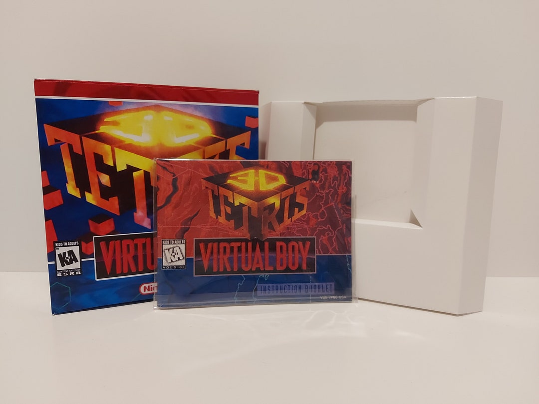 3D Tetris Virtual Boy Box Manual & Tray -NO GAME Included - Etsy