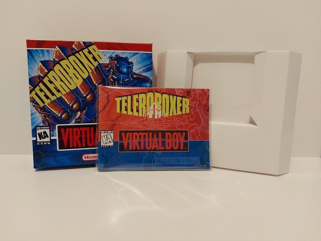 Teleroboxer Virtual Boy Box Manual & Tray -NO GAME Included - Etsy